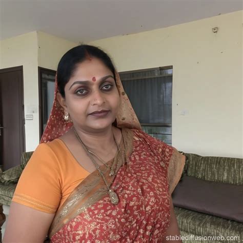 Indian Aunty Portrait Stable Diffusion Online
