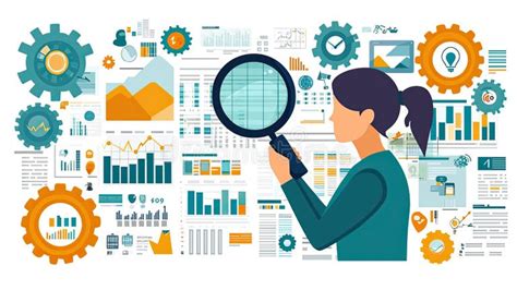 Data Analysis With Magnifying Glass Business Intelligence Insights