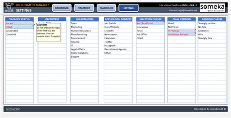 Recruitment Tracker Excel Template Hiring Plan For HR Managers