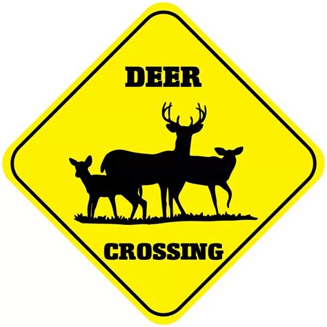 Deer Xing Sign