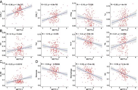 Correlation Analysis Of Mettl3 And Tumor Infiltrating Immune Cells The
