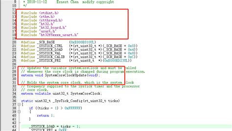 合泰ht32f52352 Rt Thread操作系统移植 Csdn博客