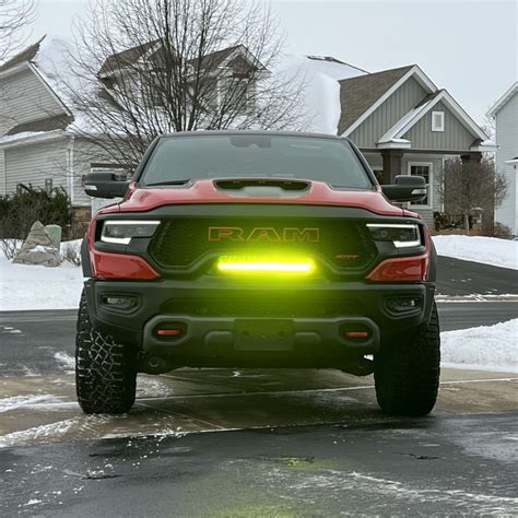 2019 Ram Rebeltrx Front Bumper Flush Led Light Bar System From Oracle Lighting
