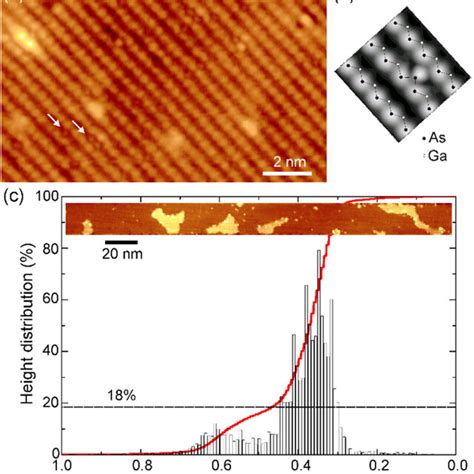 A Atomic Scale Stm Image Of The 110 Sidewall Of A Ga Catalyzed Gaas