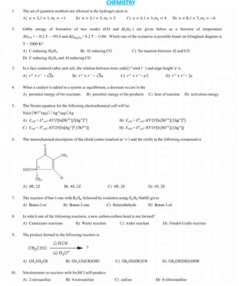 Sample Paper For Viteee Question Papers For Viteee