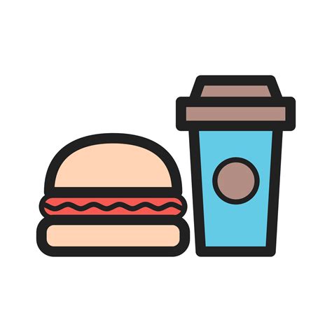 Fast Food Filled Line Icon 8611605 Vector Art At Vecteezy