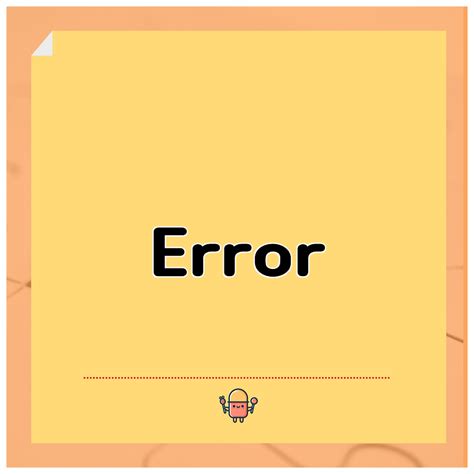 Error