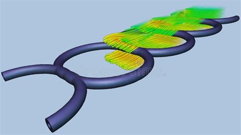 Industrial Cooling Tube Airflow Simulation Cfd Simulation
