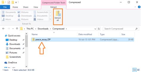 How To Extract Compressed Files In Windows 10