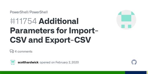 Additional Parameters For Import Csv And Export Csv · Issue 11754