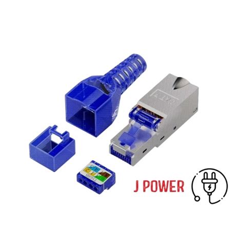 Cat7 Rj45 Connector Tool Free Shielded Modular Plug Tool Less Rj45 Cat7 Connector For Cat 7