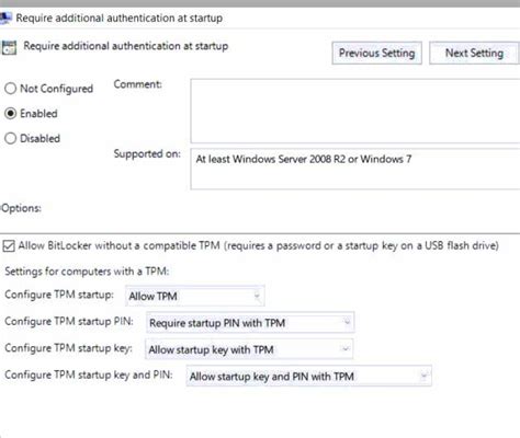 The Group Policy Settings For Bitlocker Startup Options Are In Conflict Software