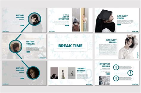 Introvert Powerpoint Template Presentation Template 76824