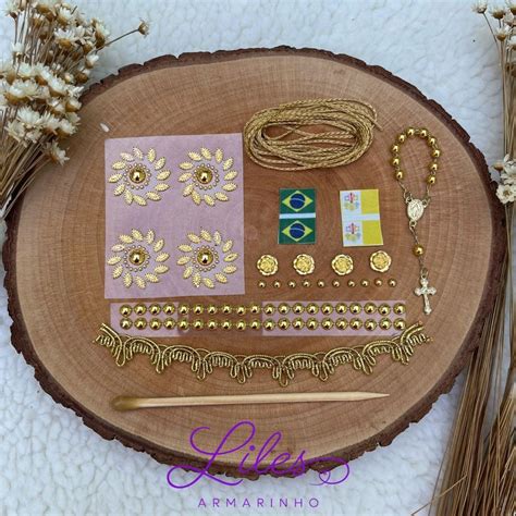 Kit Santinha Nossa Senhora Aparecida LUXO Shopee Brasil