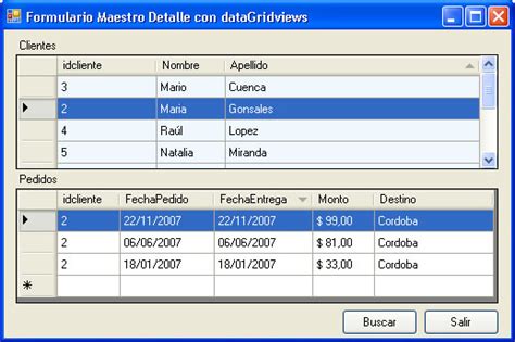 Vbnet Formulario Maestro Detalle