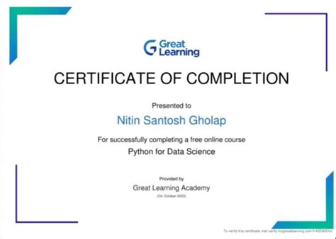 Nitin Gholap On Linkedin Python Datascience Achievementunlocked