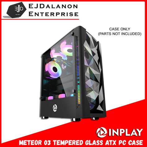 Inplay Meteor 03 Tempered Glass Atx Pc Case Inplay Meteor 03 Tempered Glass Pc Case