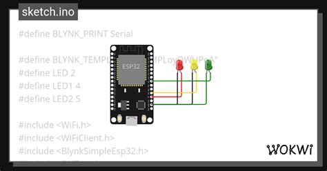 01 Menyalakan Led Wokwi Esp32 Stm32 Arduino Simulator