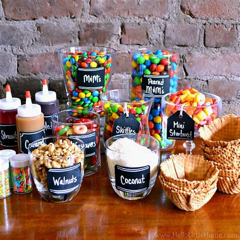Diy Ice Cream Sundae Bar Tips Toppings Fun Ideas Hello Little Home
