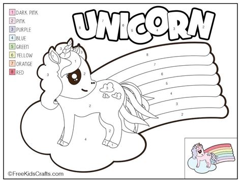 Unicorn Color By Number Online Warehouse Of Ideas