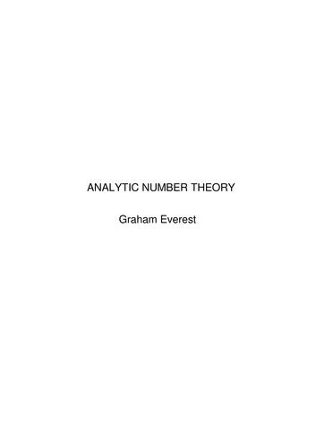 Introduction To Analytic Number Theory By Tom M Apostol Open Library
