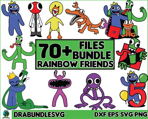Rainbow Friends Svg Rainbow Friends Png Sublimation Trans Inspire