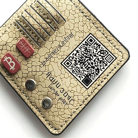 a wallet with a qr code on it stock illustration illustration of
