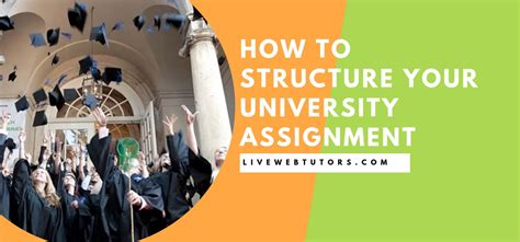 How To Structure Your University Assignment Livewebtutors
