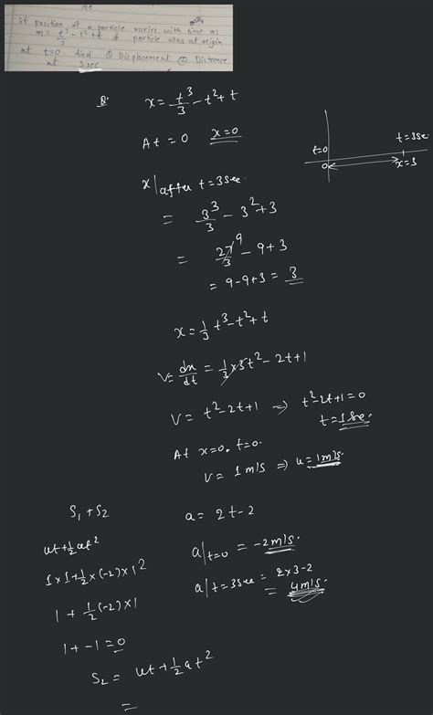 If Position Of A Particle Varies With Time As X 3t3 −t2 T And Particle Was