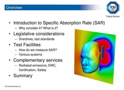 Ppt Specific Absorption Rate Sar Overview Presented By Mark Jenkins