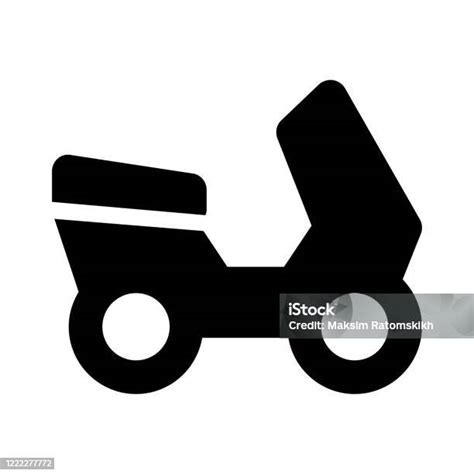 클래식 스쿠터 라인 아이콘입니다 모바일 개념 및 웹 디자인을 위한 모페드 선형 스타일 기호입니다 스쿠터 오토바이 개요 벡터 아이콘입니다 기호 로고 일러스트레이션 교통수단에