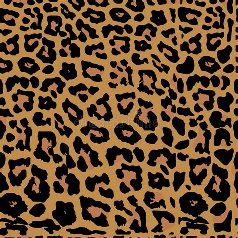 Seamless Leopard Print Vector Pattern Texture Background Stock Illustration Illustration Of