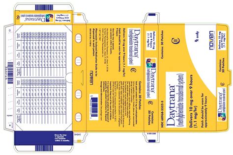 Dailymed Daytrana Methylphenidate Patch