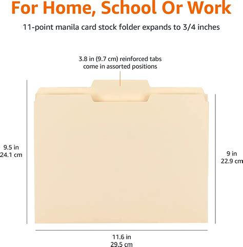 Sharkbang 10pcspack Manila Tab Folders Basics 13 Cut Tab Assorted