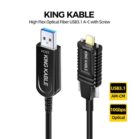 King Kable Optical Fiber Usb4 Hdmi21 Dp21 Usb31 Cba Dvi Mpo Cable