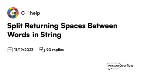 Split Returning Spaces Between Words In String C
