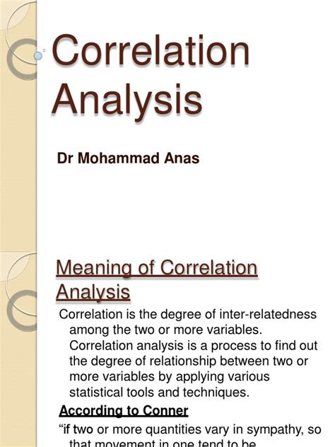 correlation ppt pdf
