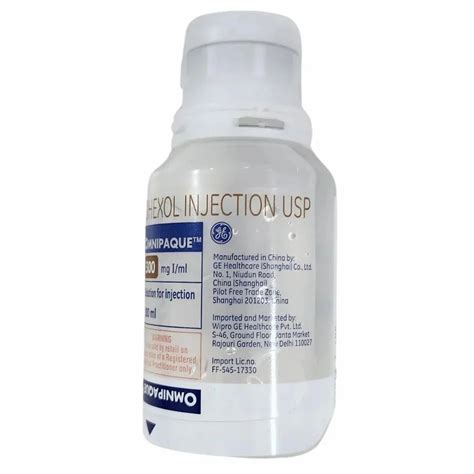 Ge Healthcare Omnipaque Injection 300 Mg At ₹ 1300 Bottle Omnipaque Injection In Mumbai Id