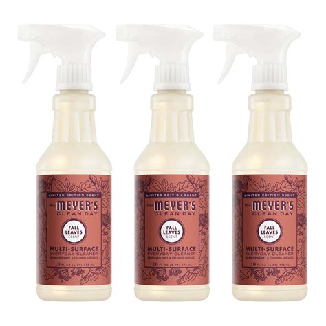 Mrs Meyers Fall Leaves Multi Surface Everyday Cleaner 3 Count Bundle