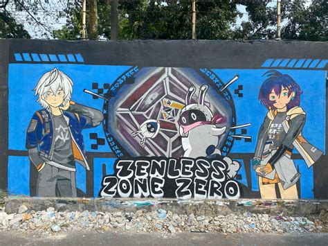 Karya Seniman Lokal Inilah Graffiti Zenless Zone Zero Di 19 Kota