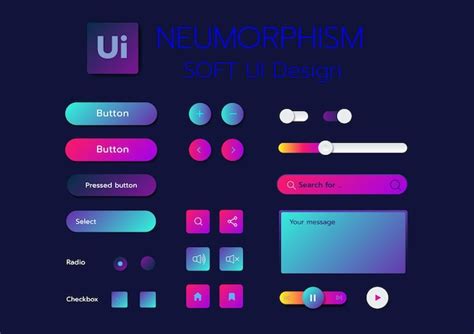 Premium Vector 3d Neumorphism Soft Ui Design 3d Buttons