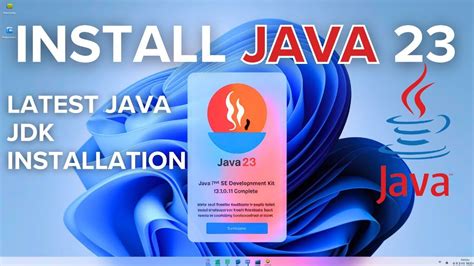 How To Install Java 23 On Windows 1110 Java Jdk 23 Installation Youtube