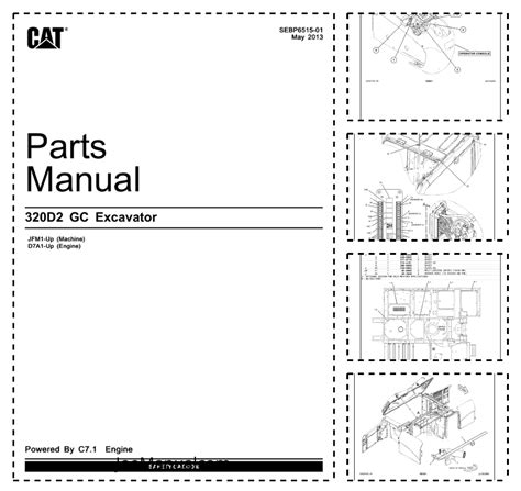 Cat 320d2 Gc Excavator Parts Manual Katalog Części Schematy Budowy