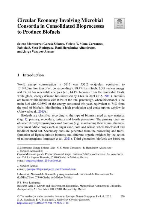 PDF Circular Economy Involving Microbial Consortia In Consolidated Bioprocesses To Produce