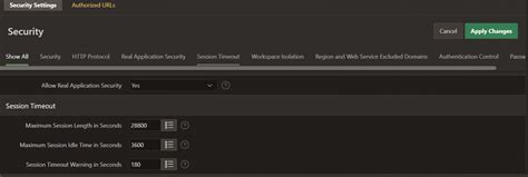 Configure Session Timeout For Apex Instance Know2apex