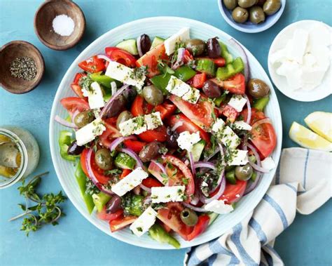 Greek Village Salad Recipe Thats Nerdalicious