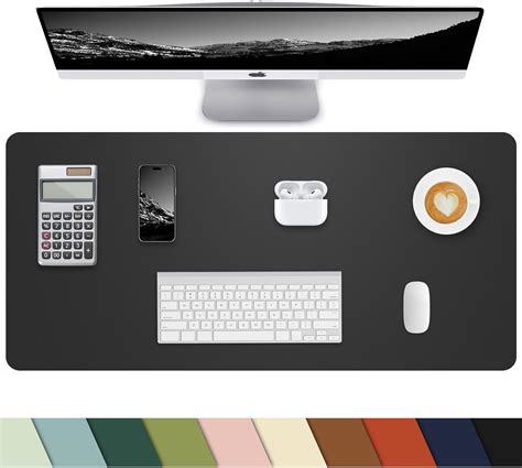 Leather Desk Pad Protector Mouse Padoffice Desk Mat