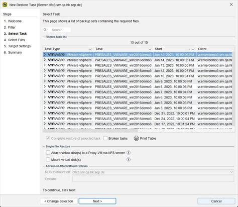 5 1 0 vmware restore sepsesam