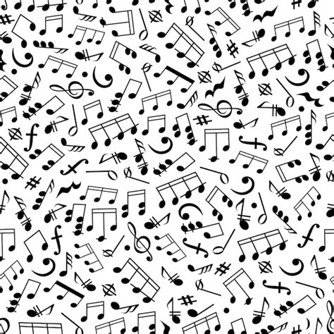 Premium Vector Music Background With Notes Seamless Pattern