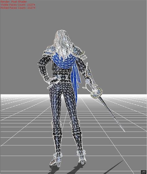 3d Model Lancelot Blade Of Roses Vr Ar Low Poly Cgtrader